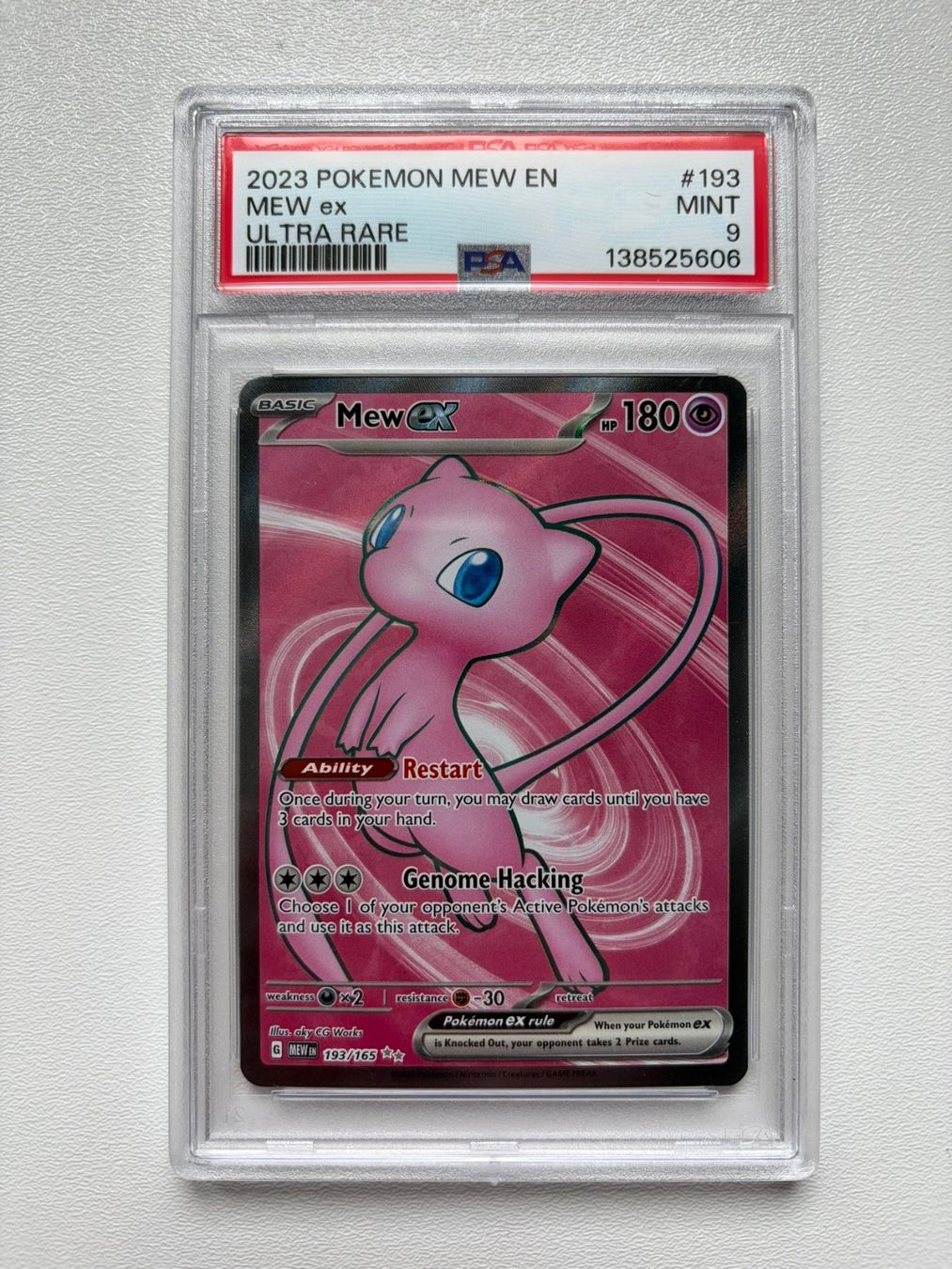 Pokémon 151 (MEW EN) - Mew ex #193 - PSA 9 (Neu (gemäss Beschreibung ...