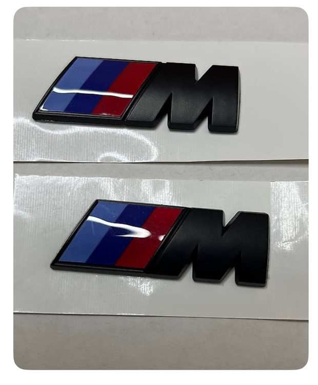 BMW M Performance Logo Emblem, Schwarz Matt, 2 Stk. (Neu (gemäss ...