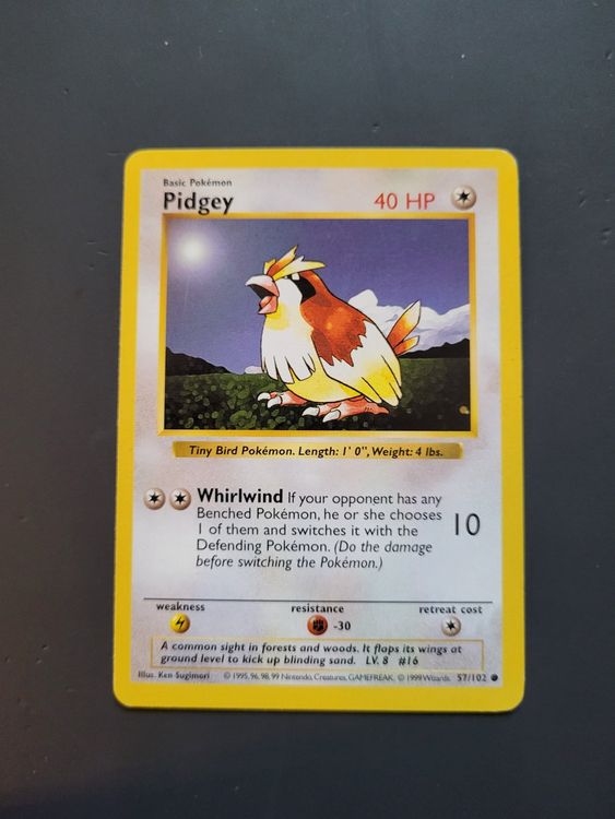 Pokemon Pidgey shadowless base set | Kaufen auf Ricardo
