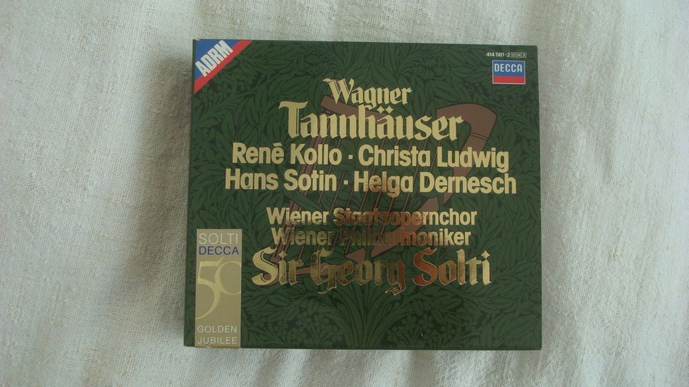 CD Wagner Tannhäuser Sir Georg Solti Decca 1985 neuwertig (Neu (gemäss ...