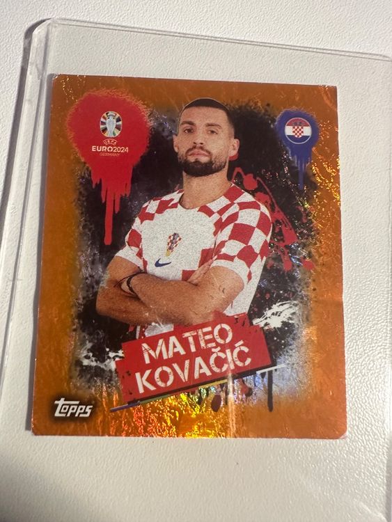 Topps Euro 2024 Cro 3 Orange Mateo Kovacic Siehe Foto Artist (Neu und originalverpackt) in für ...