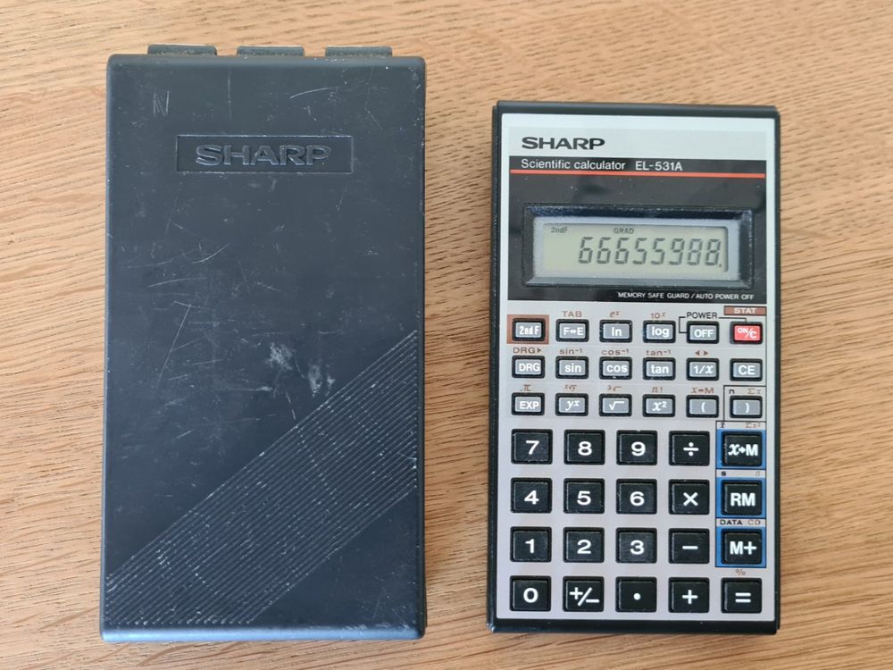 Vintage Sharp Scientific Taschenrechner EL-531A/ Japan 1986 (Gebraucht ...