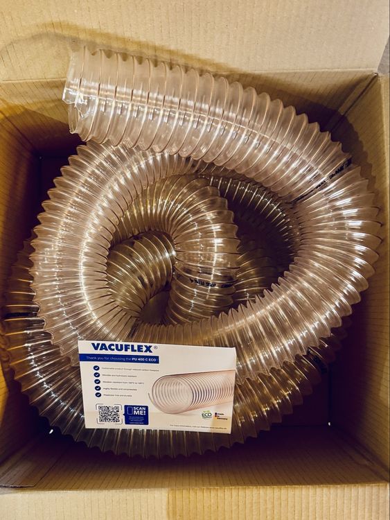 Vacuflex PU Absaugschlauch flexibel / transparent - neu (Neu (gemäss ...