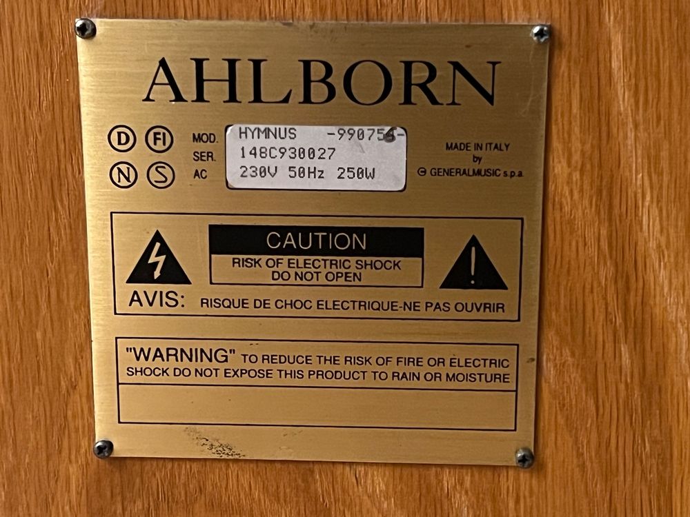 Orgel Ahlborn Hymnus (Gebraucht) in Oetwil am See für CHF 657 – nur ...