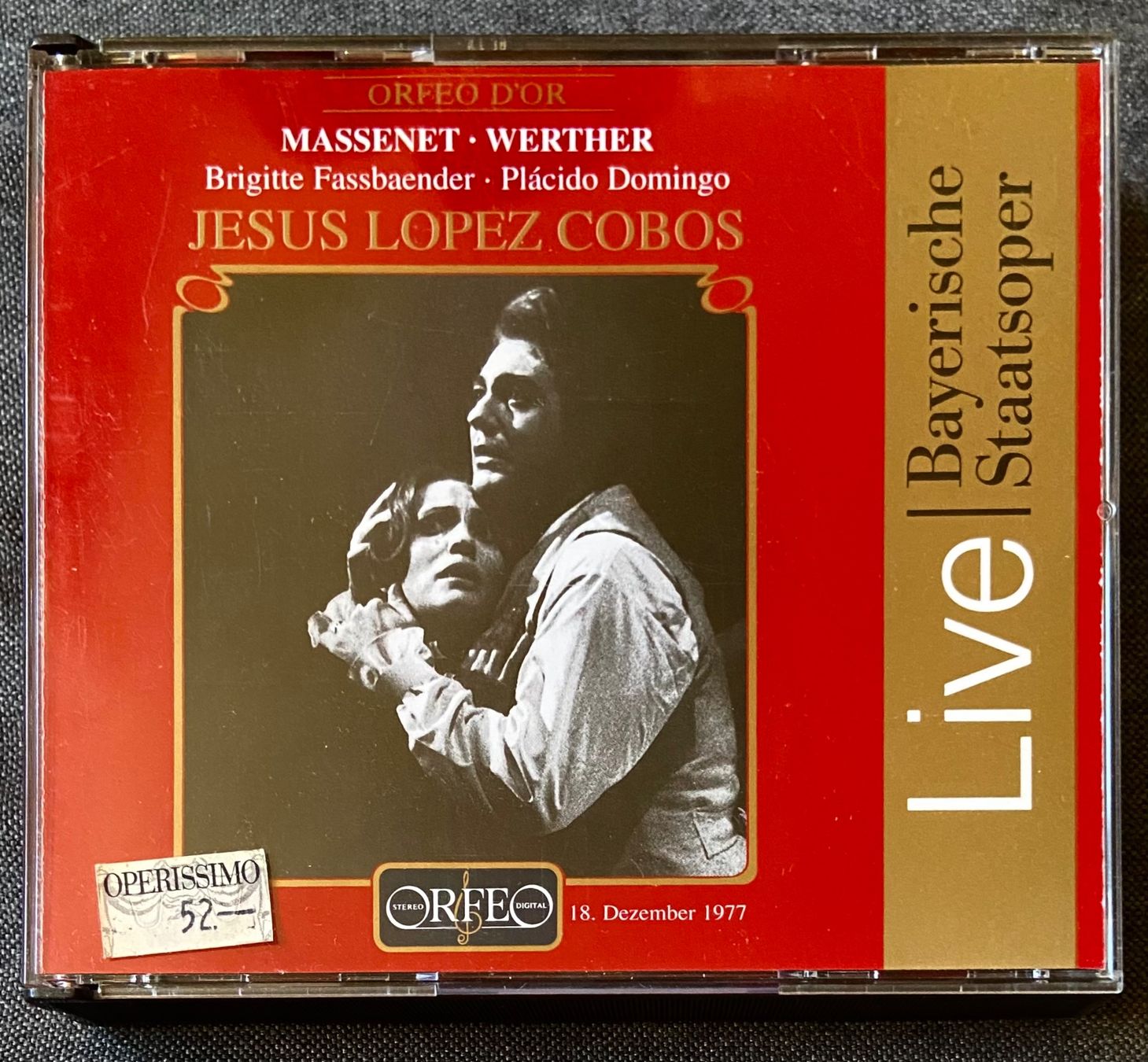 2 CDs JULES MASSENET • WERTHER Plácido Domingo • Fassbaender (Gebraucht) in Luzern für CHF 9.65 ...