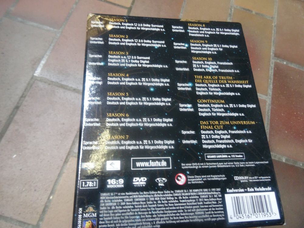 Stargate Kommando SG1 SG-1 DVD BOX | Kaufen auf Ricardo