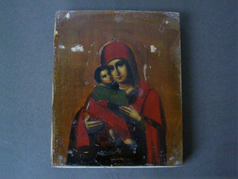 Wunderschöne alte Ikone #Maria mit Kind #Madonna #Patina (Gebraucht) in Aarau für CHF 138 – mit ...