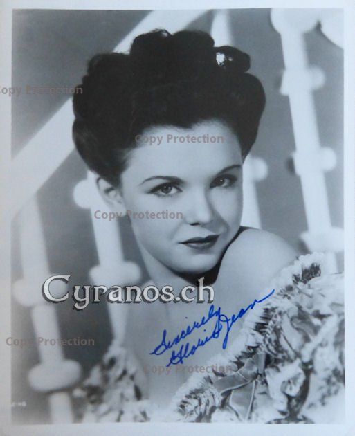 Gloria Jean (1926-2018) Schauspielerin - sign. Grossfoto (Gebraucht) in ...