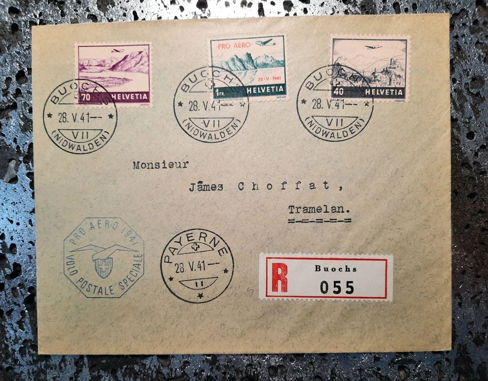 Flugpost - Einschreibebrief PRO AERO 1941 | Kaufen auf Ricardo