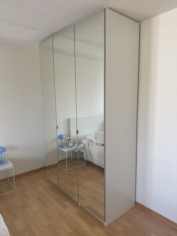 IKEA Kleiderschrank PAX 3-türig mit Spiegeltüren (Gebraucht) in Wettingen für CHF 150 – nur ...