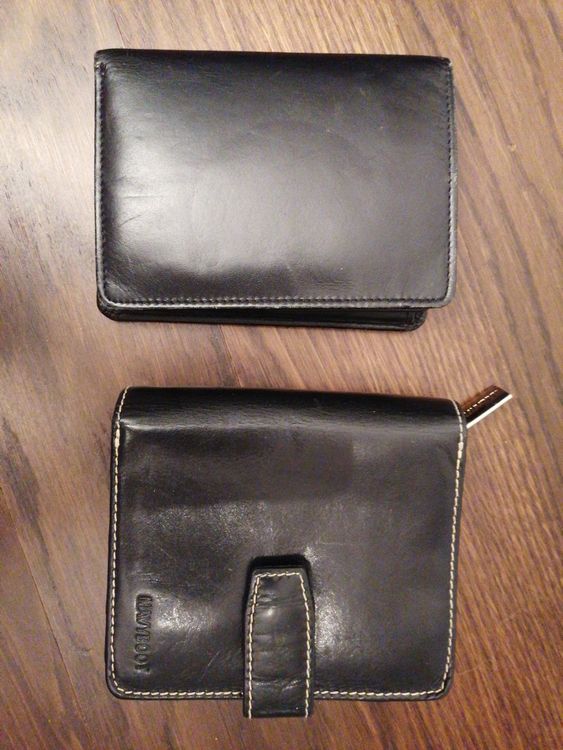 Navy boot portmone +EMEL Italian leather portmone (Gebraucht) in ...