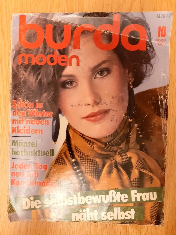 Burda Moden Oktober 1983 mit Schnittmuster | Kaufen auf Ricardo