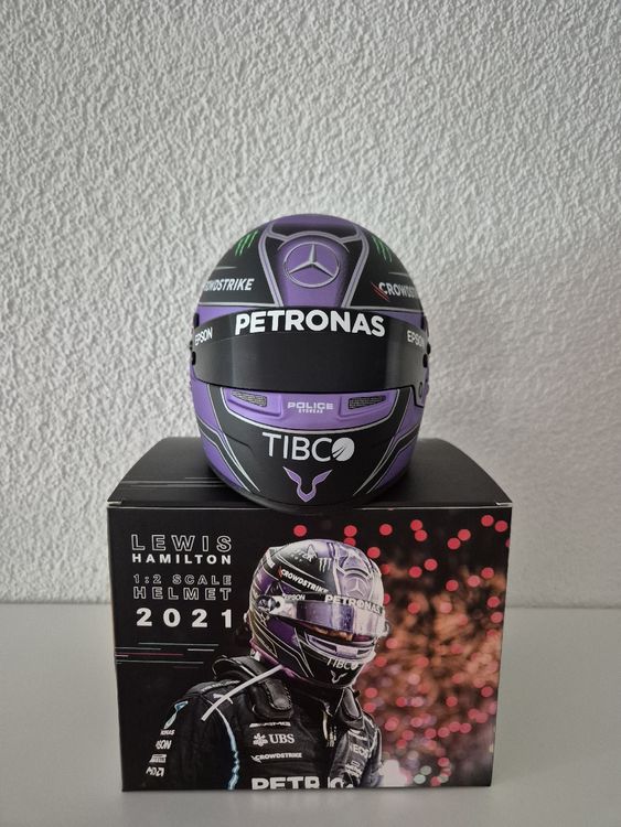 Formel 1 F1 HAMILTON Lewis 1:2 Helm MERCEDES (ca. 17x13cm) | Kaufen auf ...