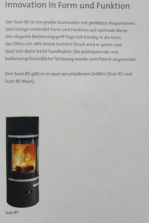 Schwedenofen SCAN 85 High Top (186.4 cm hoch) (Gebraucht) in Tennwil für CHF 4890 – nur Abholung ...