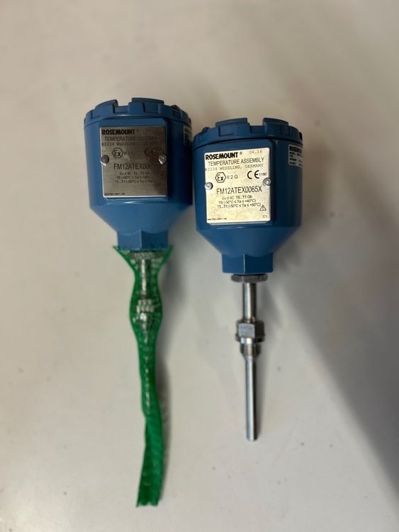 2x PT 100 -50 - 450 •C Rosemount Ex geschützt (Neu (gemäss Beschreibung ...