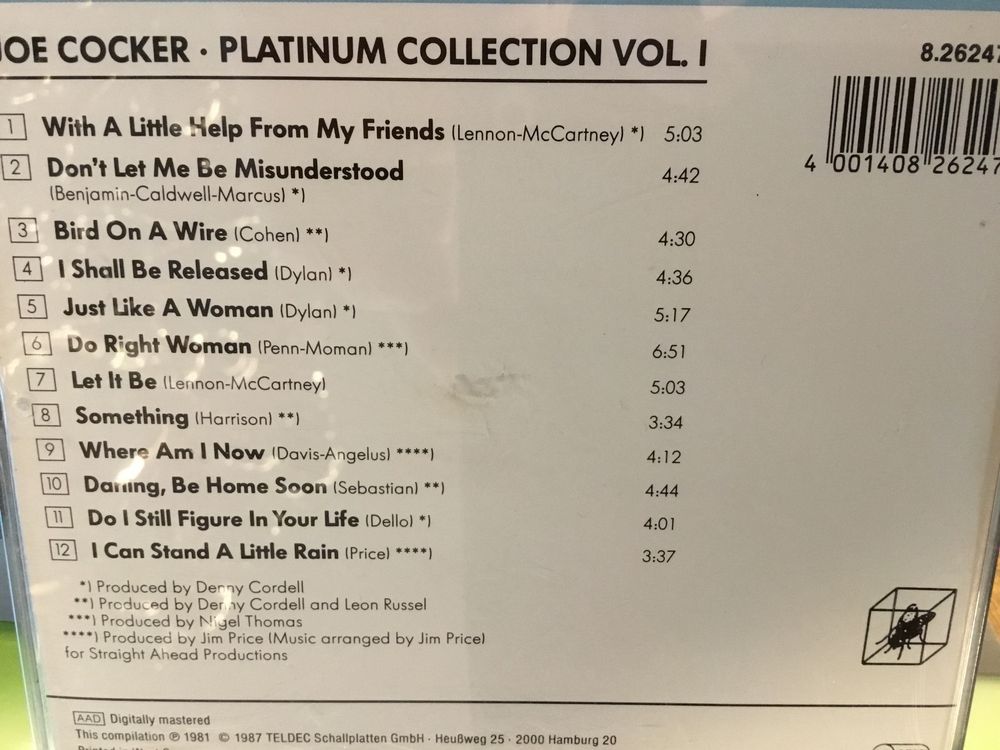 Joe Cocker - Platinum Collection Vol. 1 - (Gebraucht) in Thierachern ...