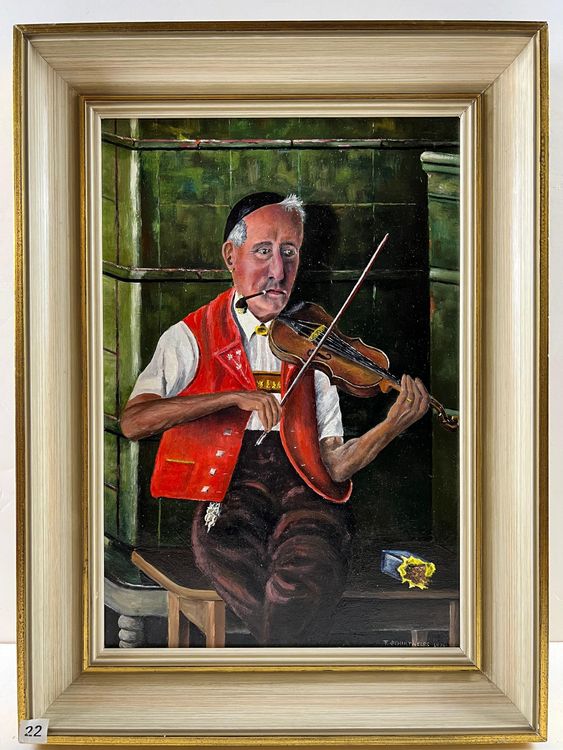 F. Schultheiss Appenzeller Geiger Gemälde Signiert. (Gebraucht) in Neuhausen am Rheinfall für ...