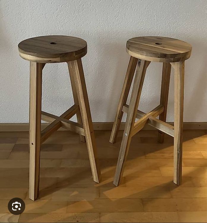2x Skogsta Holzhocker Ikea Holz Massiv (Neu (gemäss Beschreibung)) in ...