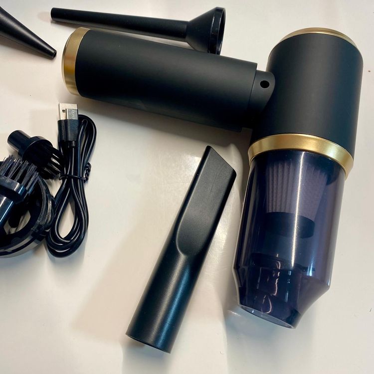 Neuer Mini Autostaubsauger, Akku, Schwarz/Gold! (Neu und ...