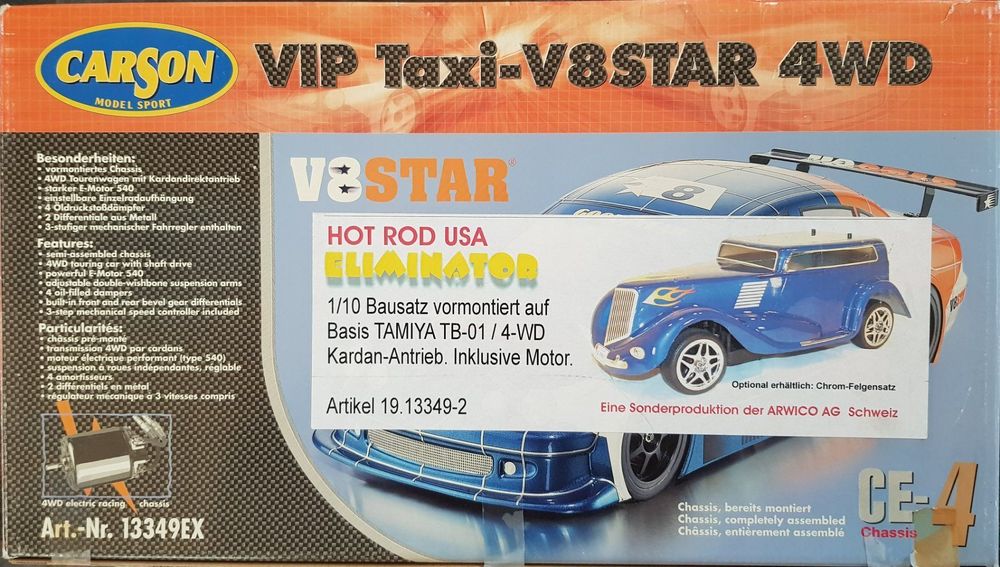 CARSON HOT ROD USA 1/10 Tourenwagen NOS (Neu und originalverpackt) in ...