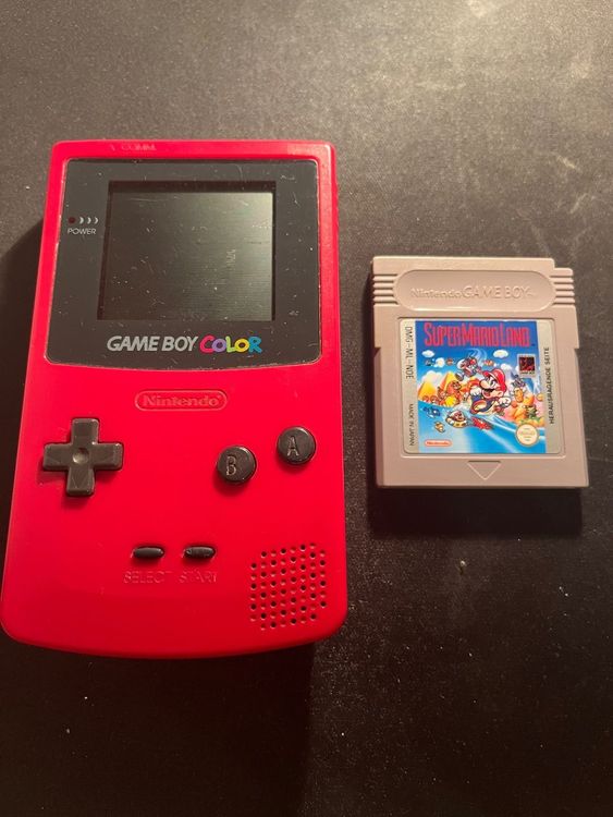 Gameboy Color + Mario Land Berry Rot Original Nintendo (Gebraucht) in ...