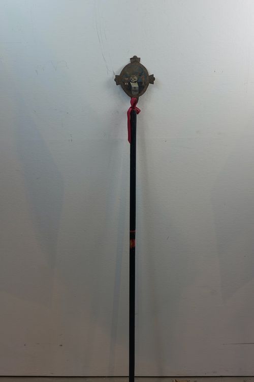 Holzstab mit Votivbild auf Metall, Südamerika (Gebraucht) in für CHF 48 ...