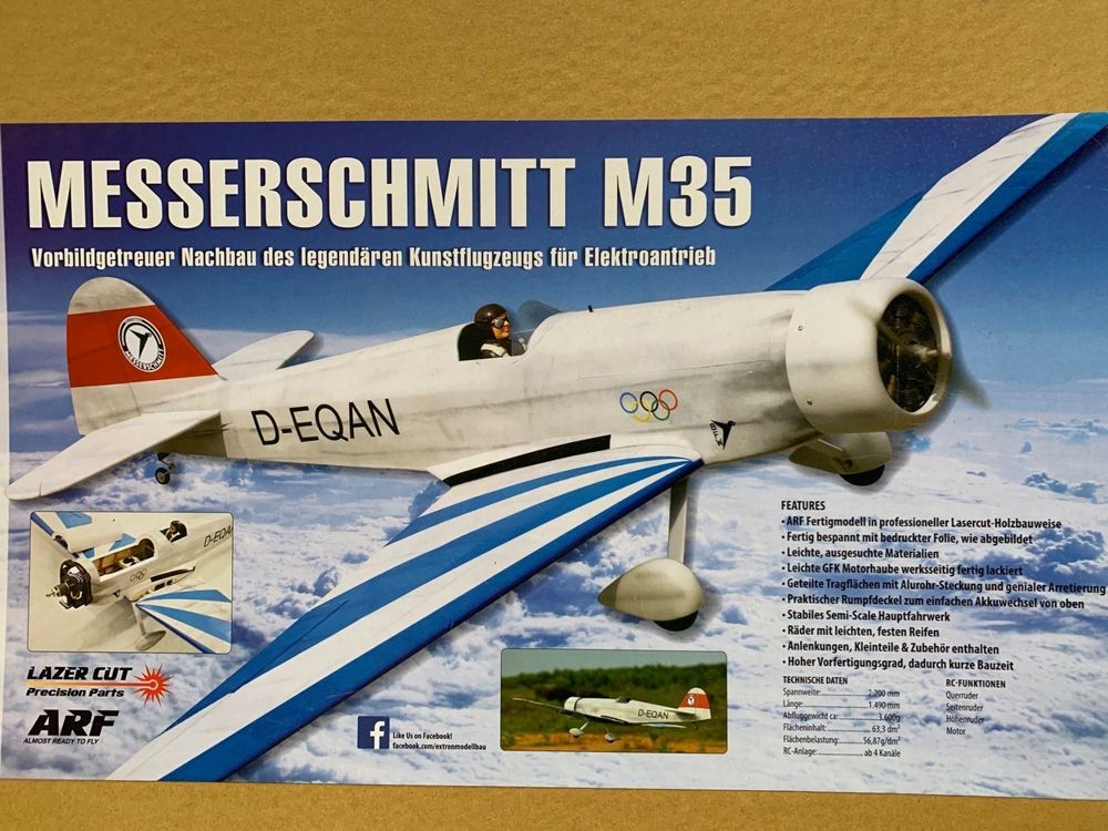 Messerschmitt M35 Neu+Originalverp. 2,2m (Neuf avec emballage d'origine ...