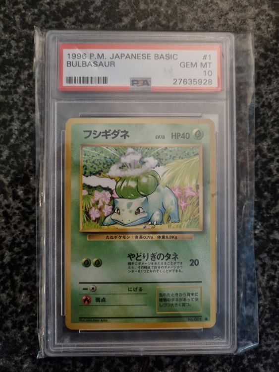 Bulbasaur / Bisasam PSA10 Base Set 1996 - Pokemon | Kaufen auf Ricardo