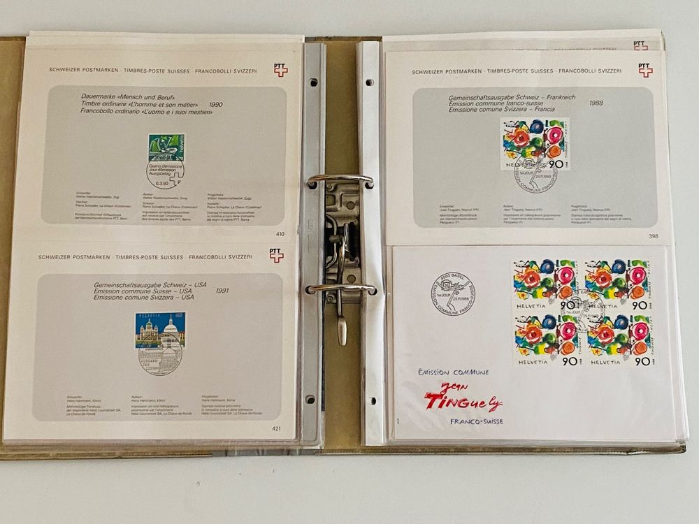 Sammlung Schweiz über 10 Kilo 11 x Album Sammelblätter + FDC | Kaufen auf Ricardo