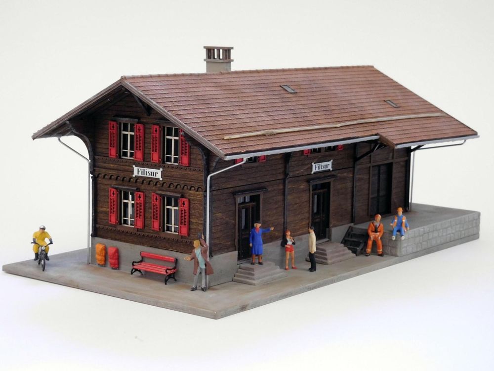 RhB Laser creation Bausatz Station Filisur H0m (Neu (gemäss ...