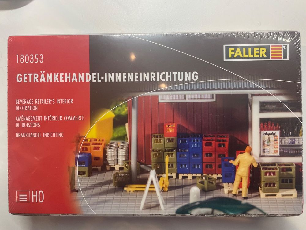 Getränkehandel Inneneinrichtung Bausatz Faller HO (Neu und ...
