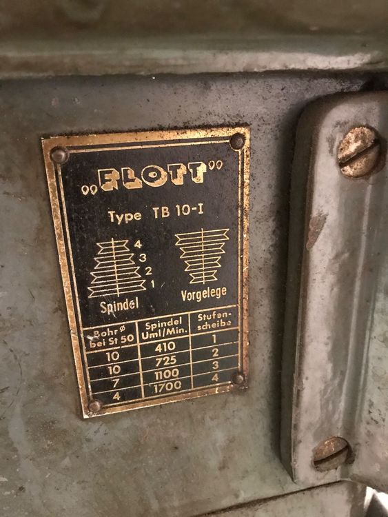 Standbohrmaschine Flott Type TB 10-I | Kaufen auf Ricardo