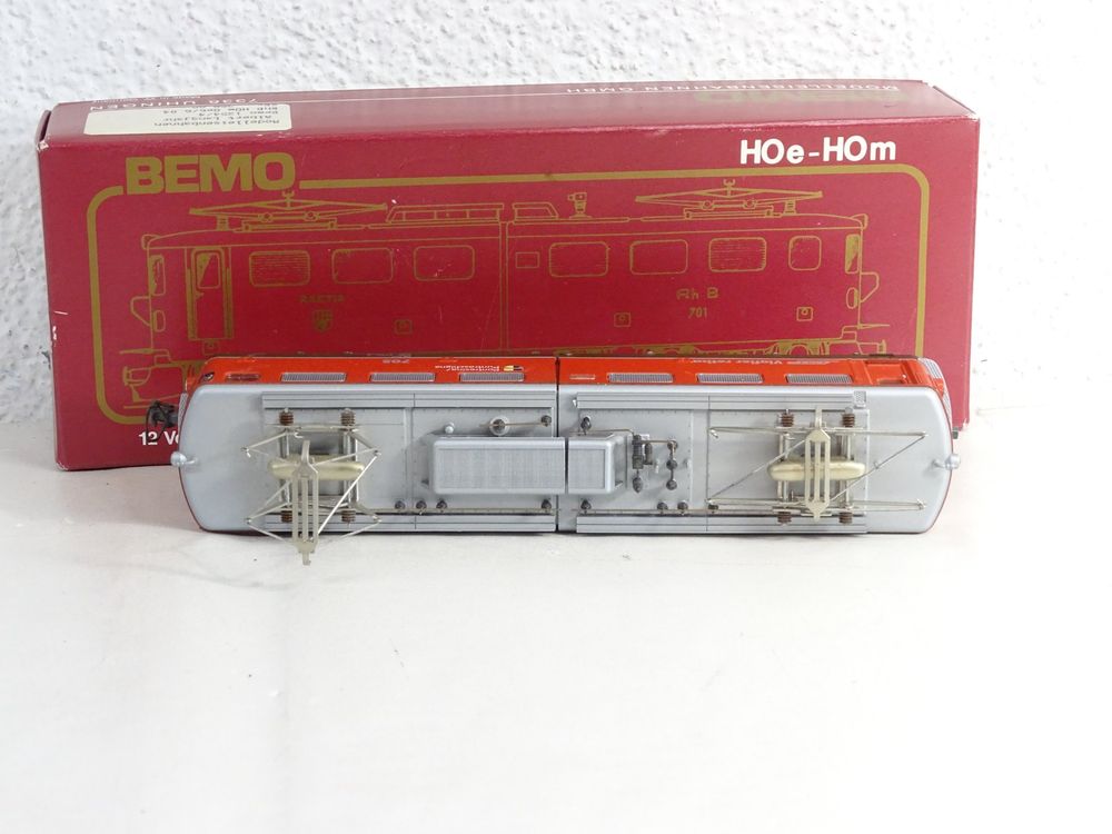 Bemo 1254/4 Elektrolok Ge6/6, Pontresina 705, Rot, H0m, OVP (Gebraucht ...