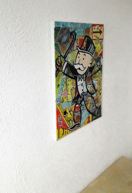 Gemälde Pop Art Monopoly-Man Künstler: Manuela Reitz (Neu und originalverpackt) in Balve für CHF ...