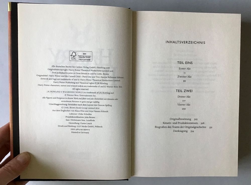 Buch: Harry Potter und das verwunschene Kind (J.K. Rowling) | Kaufen ...