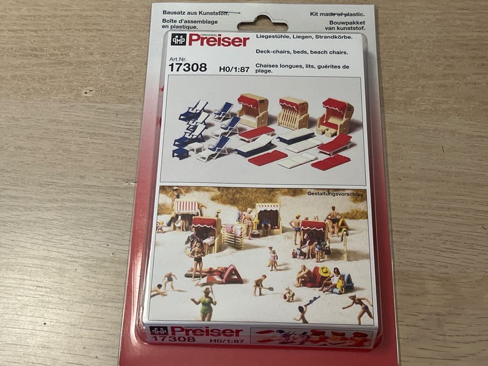 Preiser 17308 Liegestühle, Liegen, Strandkörbe H0 OVP NEU | Kaufen auf ...