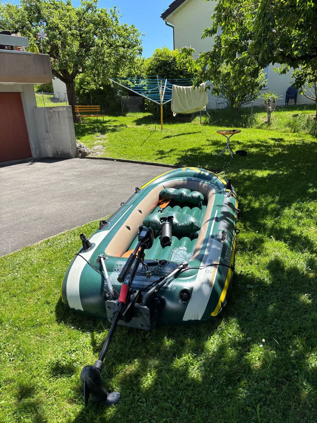 Bateau pneumatique Seahawk et moteur électrique - Parfait... (Gebraucht ...