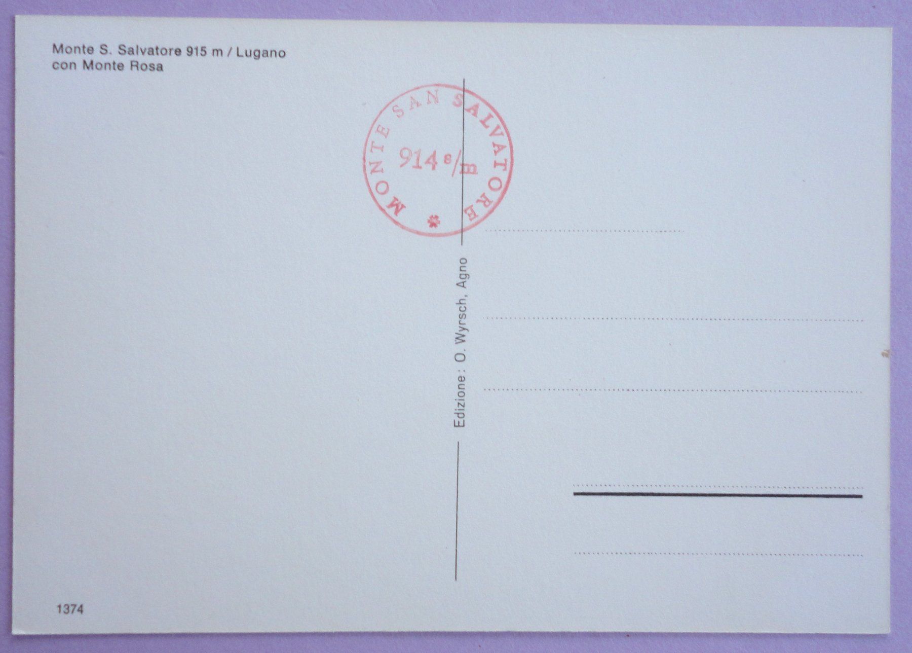 Monte S. Salvatore 915 m / Lugano (Usato) a Fétigny per CHF 1 – con ...