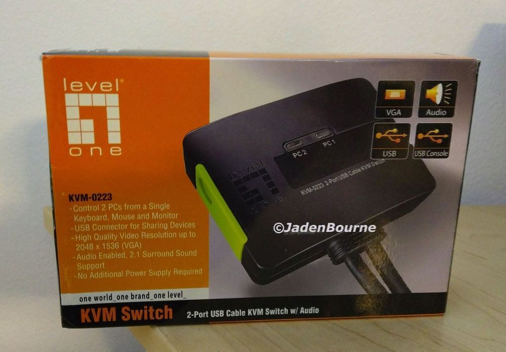 LEVELONE KVM-0223 KVM - inkl. 3x Adapter (Gebraucht) in Therwil für CHF 24.95 – mit Lieferung ...