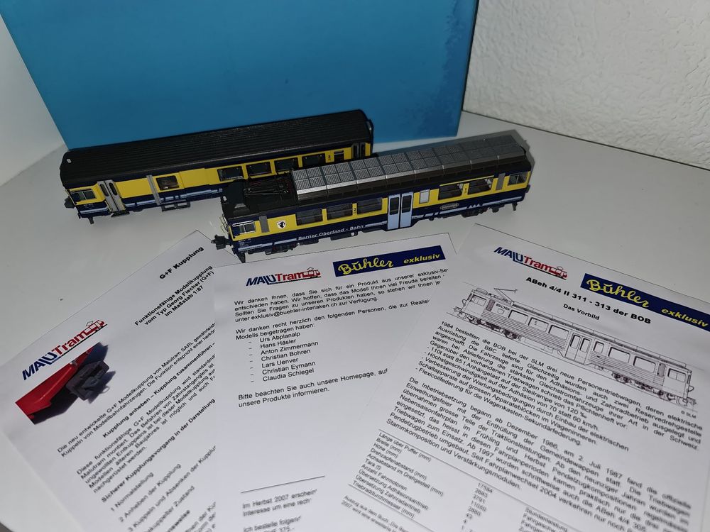 Malutram / Bühler - BOB Pendelzug ABeh 4/4 312 und BDt 402 (Gebraucht ...