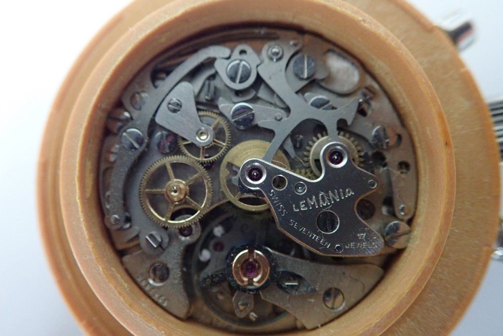 WINTAGE!! LEMANIA CHRONOGRAPH HANDAUFZUG WERK KALIBER:873 (Gebraucht ...
