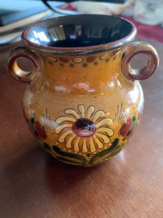 Hans Schweizer ( Thun )mini vase céramique emmaillé (Gebraucht) in ...