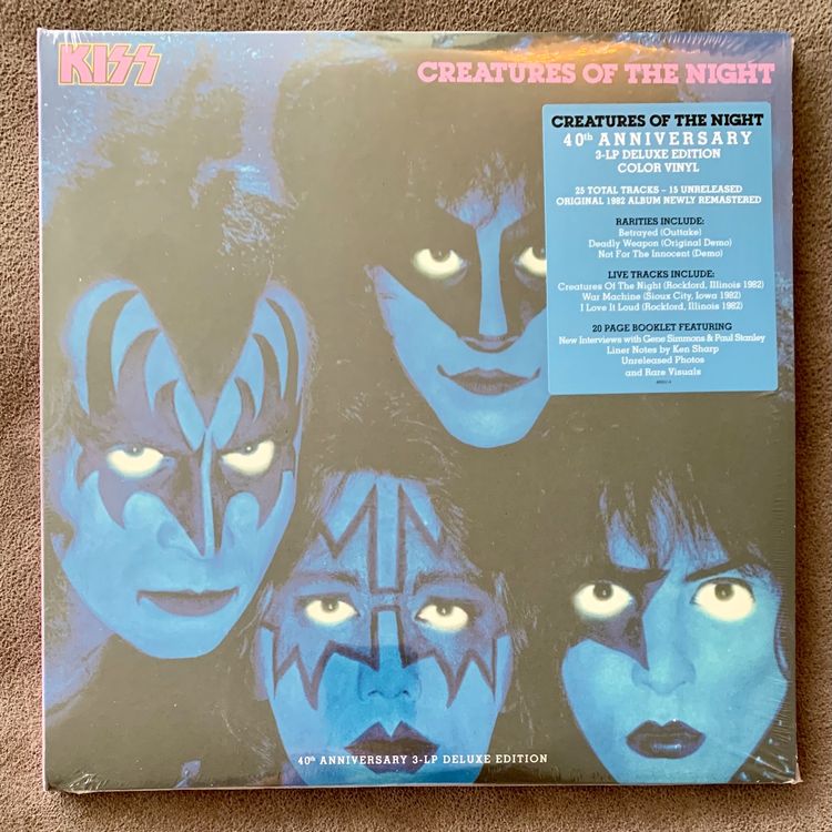 KISS „Creatures“ LTD 3LP BLUE VINYL DELUXE EDT LIVE&BOOKLET (Neu und ...