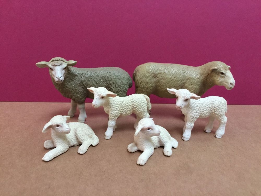 6 Schleich Schaf Schafbock Lamm (Gebraucht) in Ennetbaden für CHF 31 – mit Lieferung auf Ricardo ...