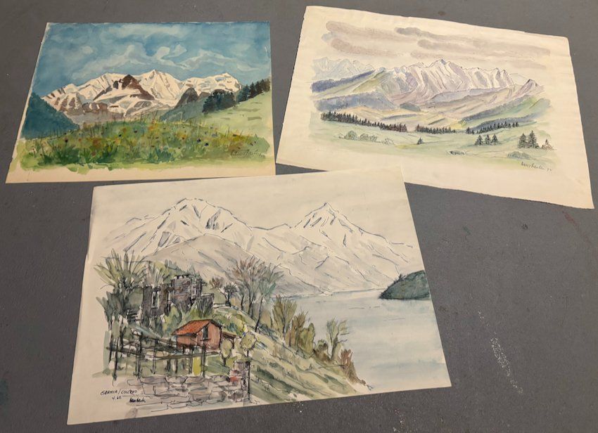 Aquarell Konvolut von Hans Bähler (ID b206) (Gebraucht) in Gelterfingen ...