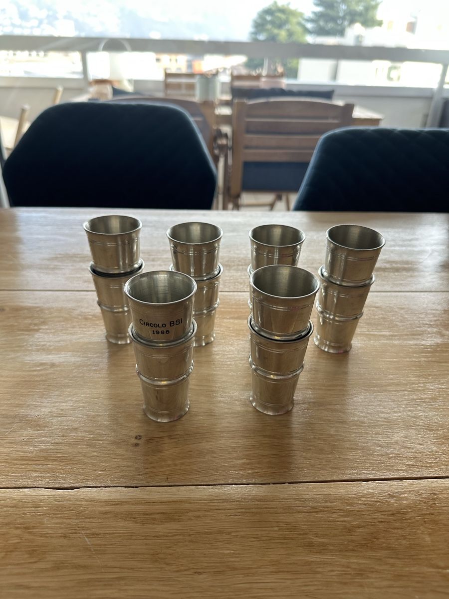 Pewter Shot Glasses Set - Swiss Made - Circulo BSI 1986 (Neu (gemäss ...