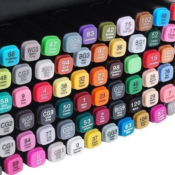 80 Farben Marker Graffiti Pens Stift Set (Neu (gemäss Beschreibung)) in ...