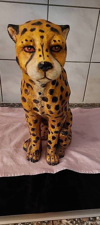 Gepard Dekofigur Panther Statue Tierfigur Vintage 🐆 (Gebraucht) in Samstagern für CHF 300 – nur ...