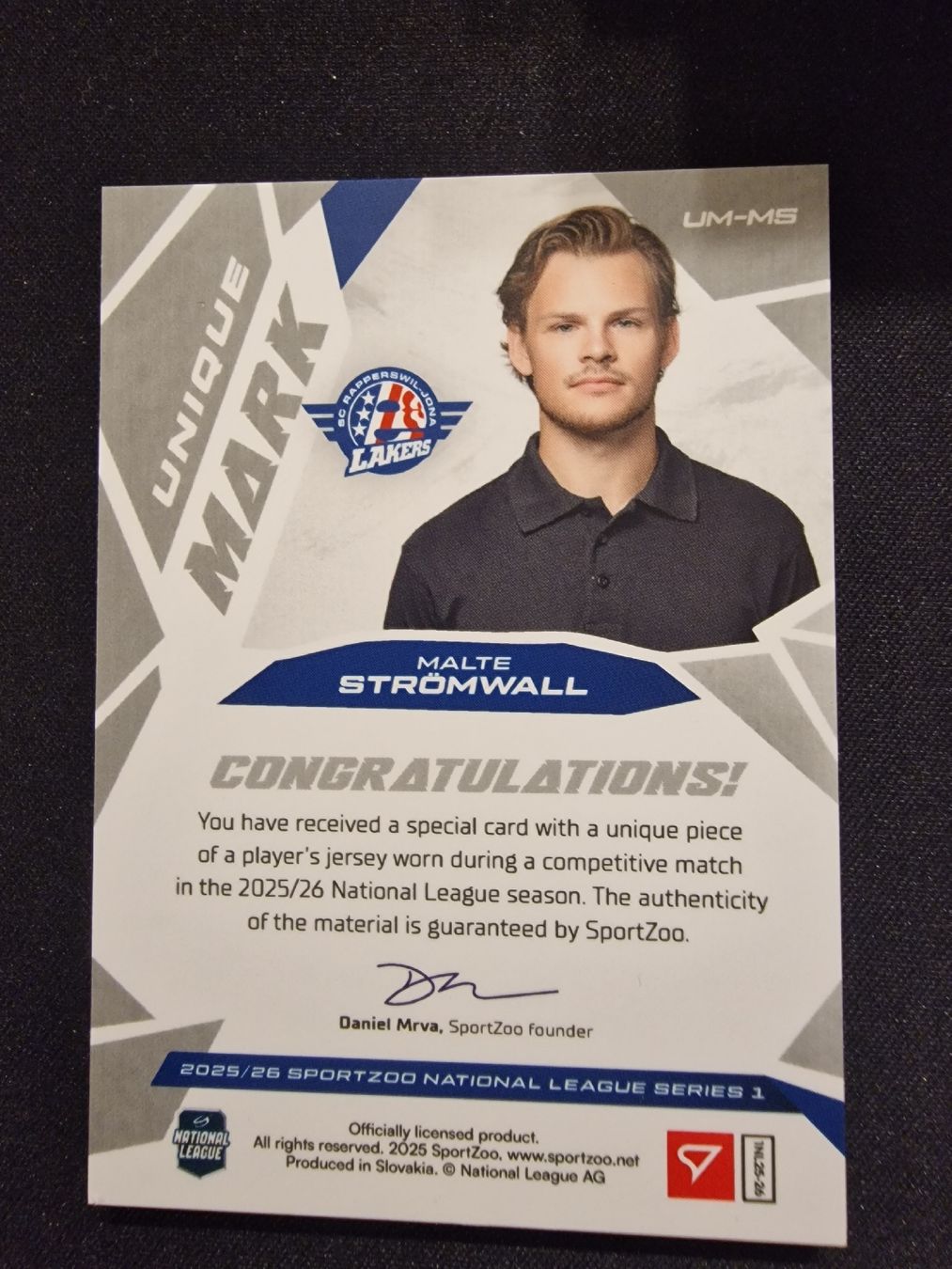 SCRJ Malte Strömwall UM Logo 7/18 (Neu (gemäss Beschreibung)) in ...