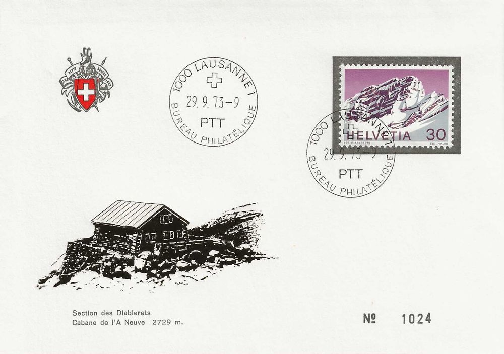 CAS - cabane de l'A Neuve - 29.09.73 | Kaufen auf Ricardo